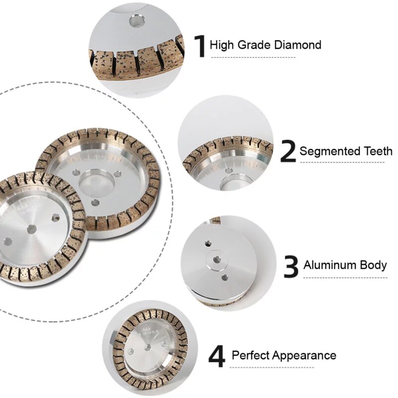 Full Segmented Diamond Wheel for Glass Edging | Aimgrind